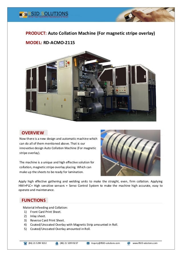 Auto Collation Machine RD-ACO-2115