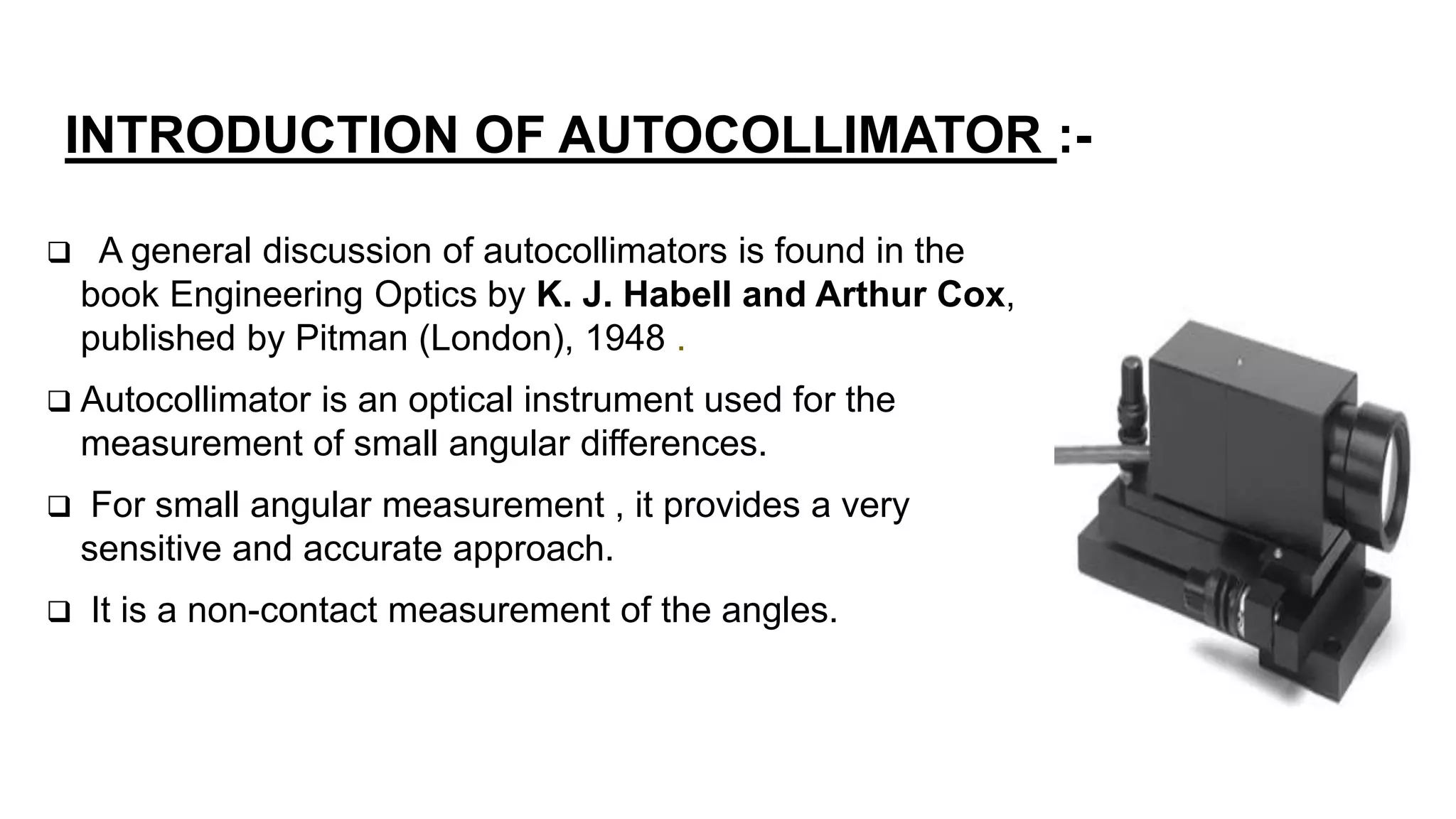 Autocollimator | PPTX