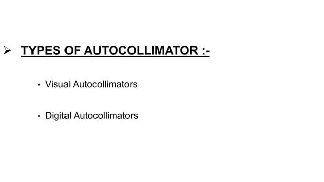 Autocollimator | PPTX