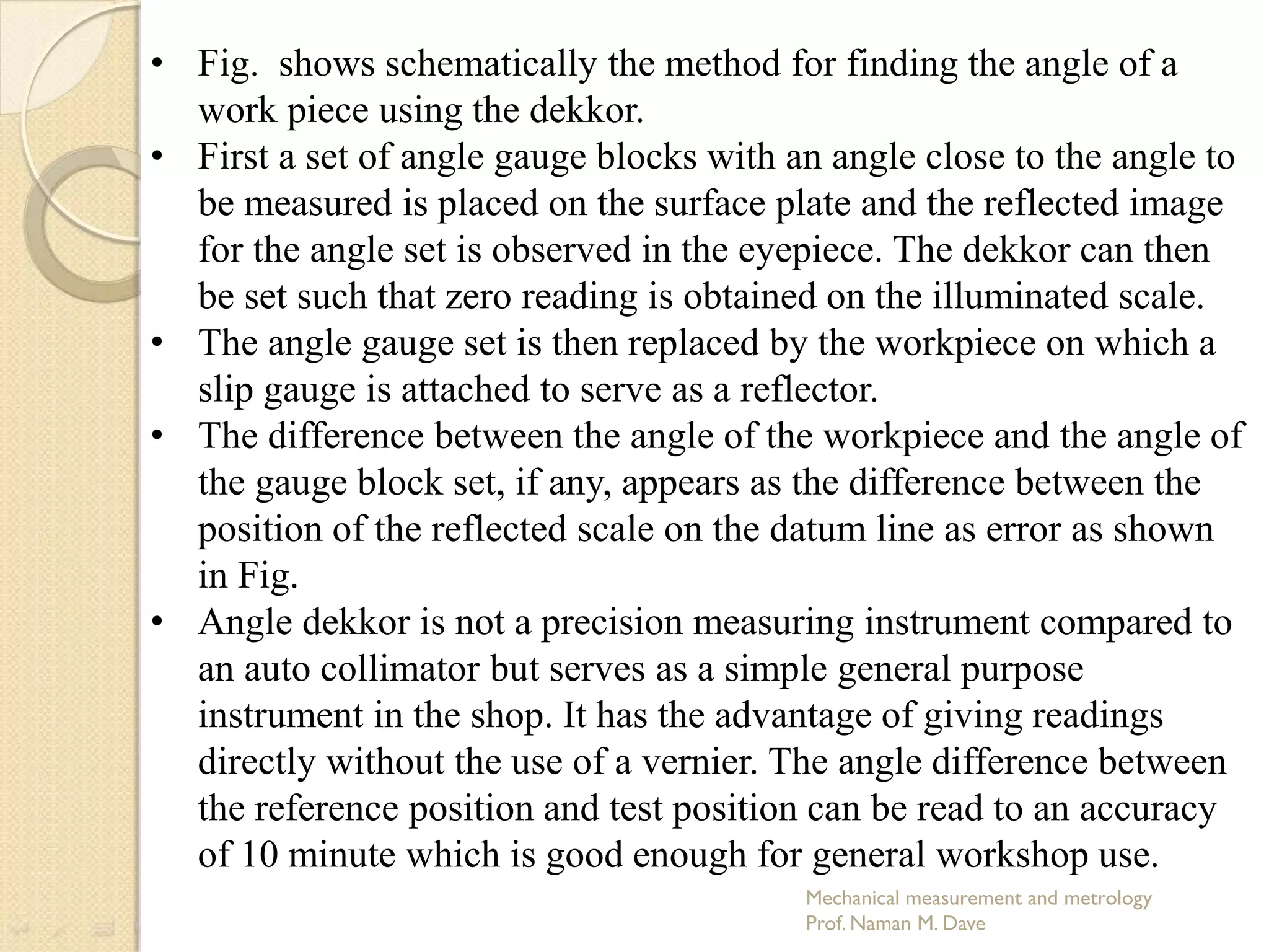 Auto collimator angle dekkor | PDF