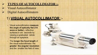 autocollometer Mechanical engineering project | PPTX