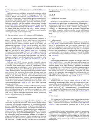 Autocompaixão e satisfação com a vida e o papel da esperança | PDF