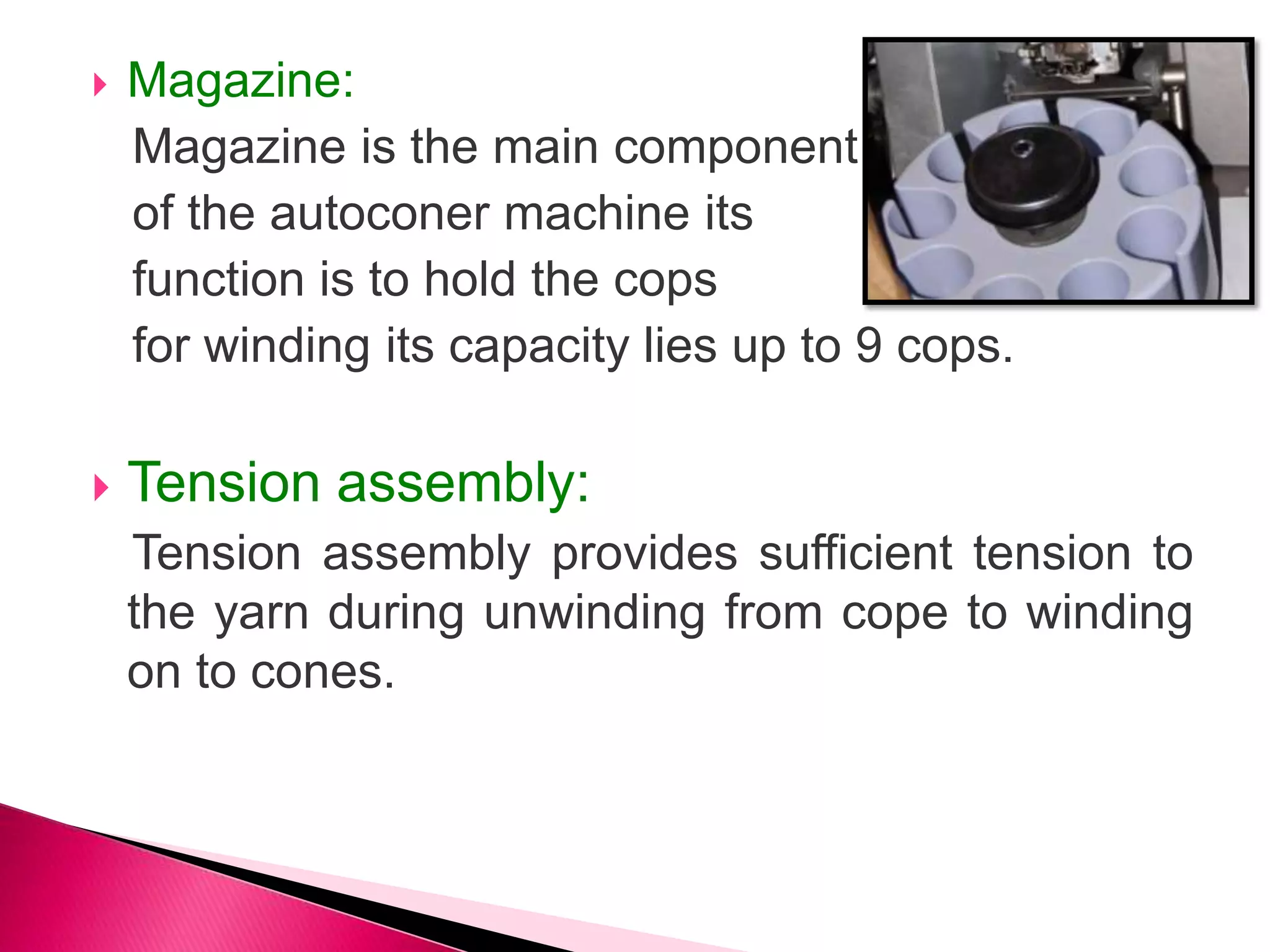 Auto cone winding machine | PPTX