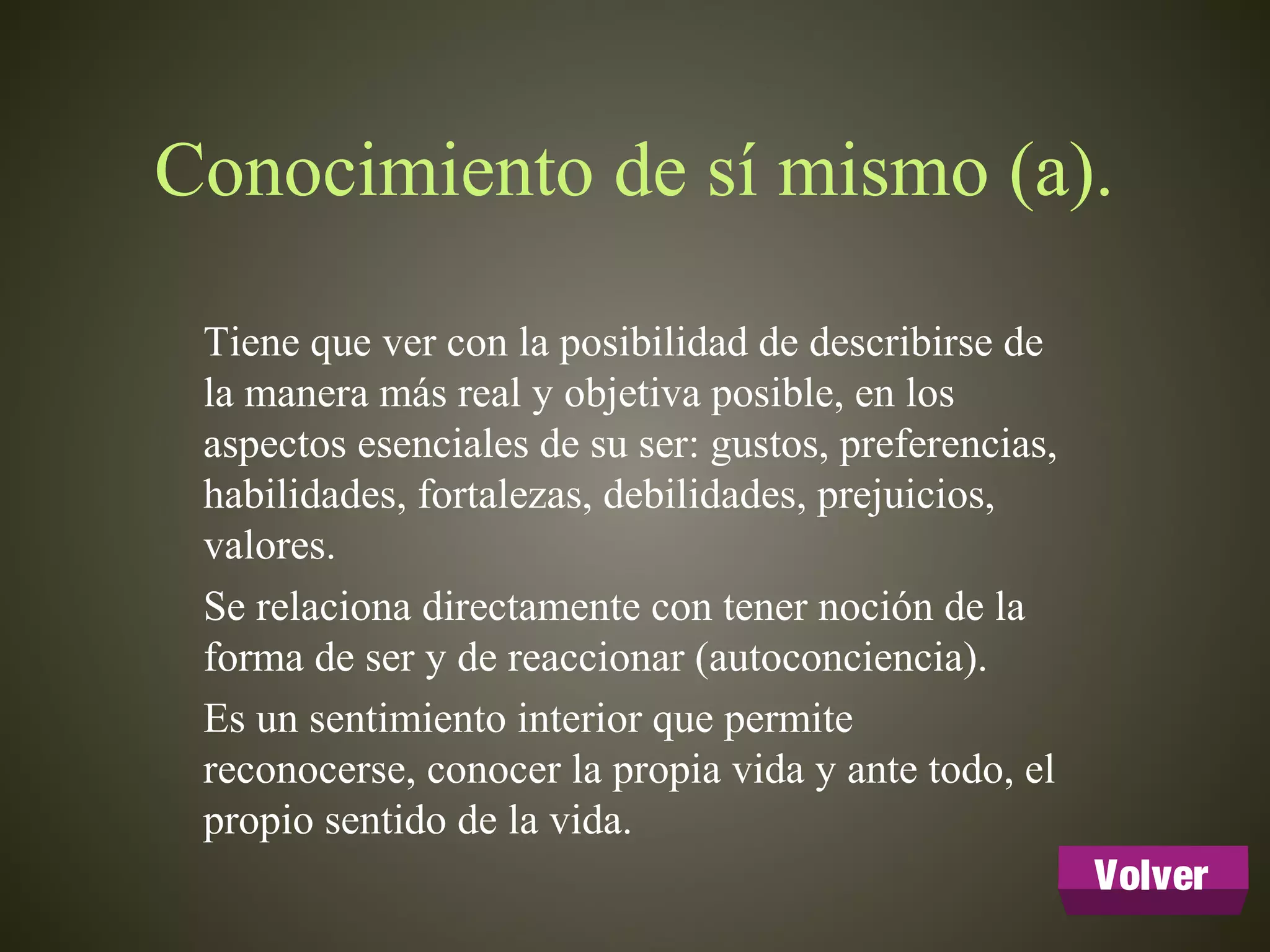 Autoconocimiento autoconcepto Autoestima Triple A para el Éxito Ps ...