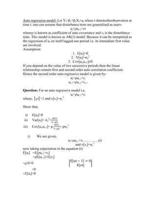 Autocorrelation | DOCX