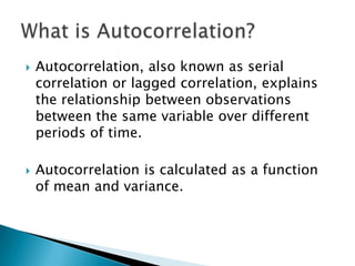 Autocorrelation | PPTX