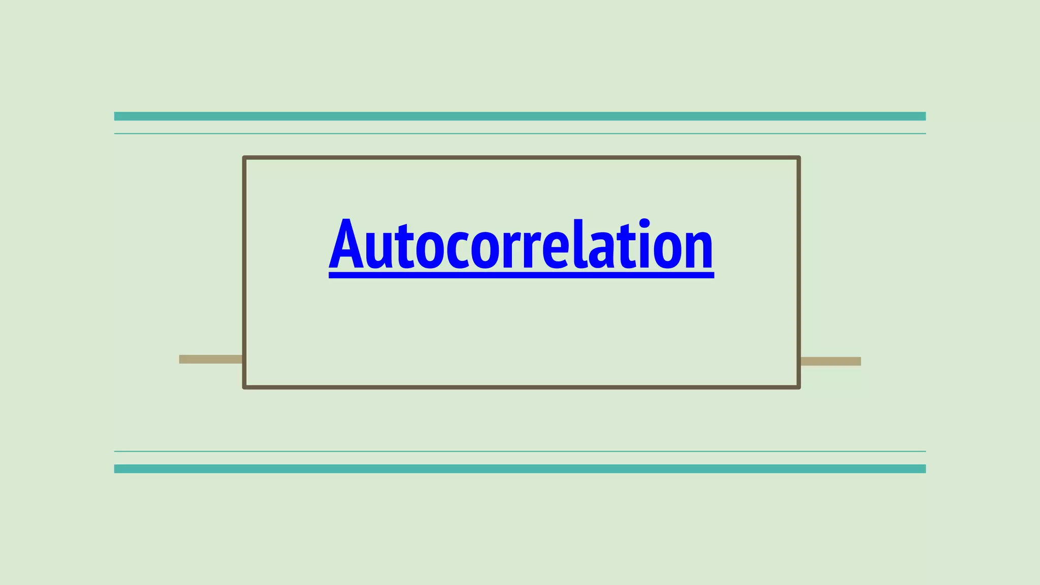 Autocorrelation 1 Pdf