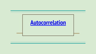 Autocorrelation (1) | PDF