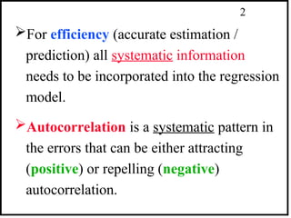Autocorrelation Function Nature and Characteristics | PPT