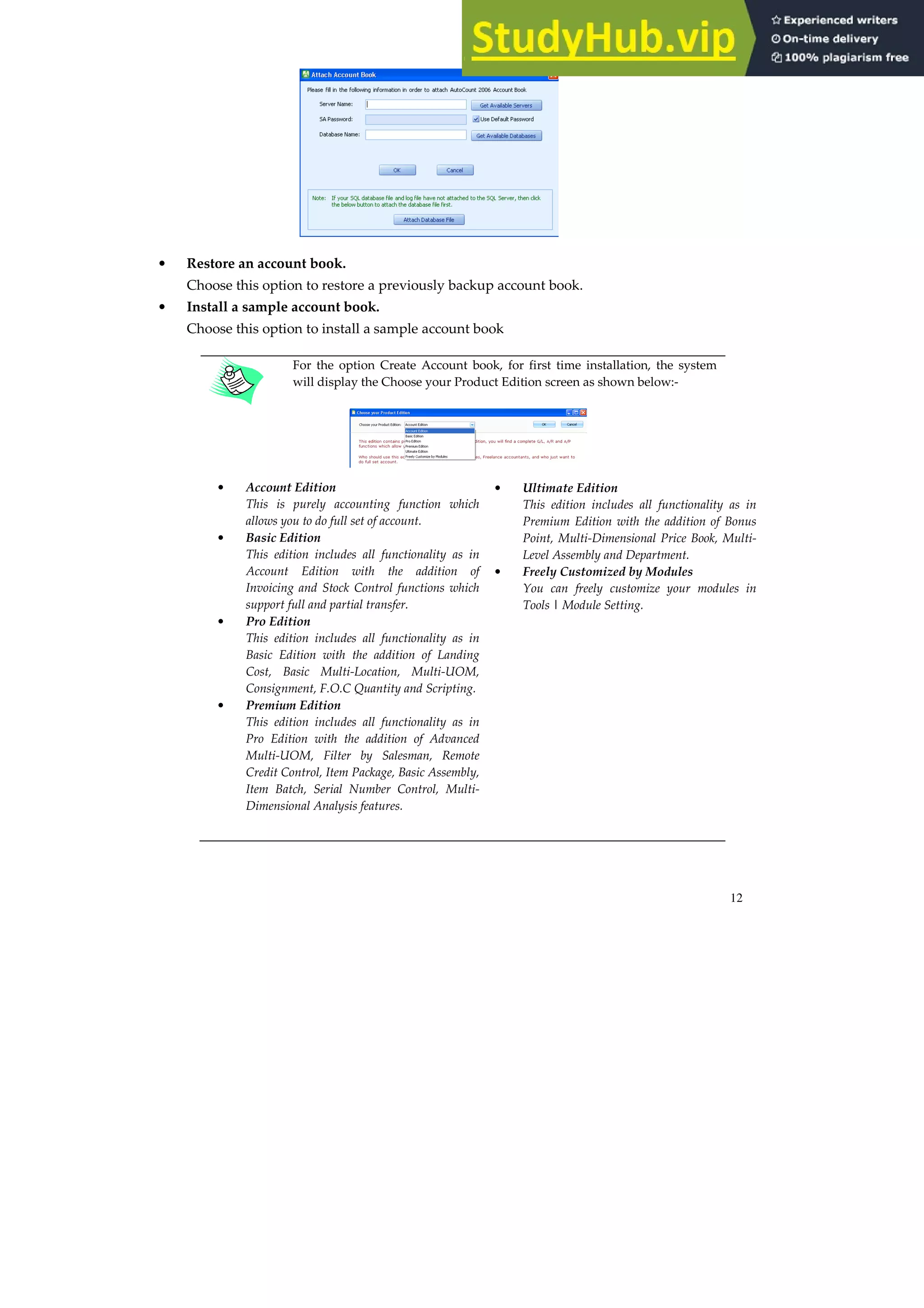 AutoCount Accounting User Manual | PDF