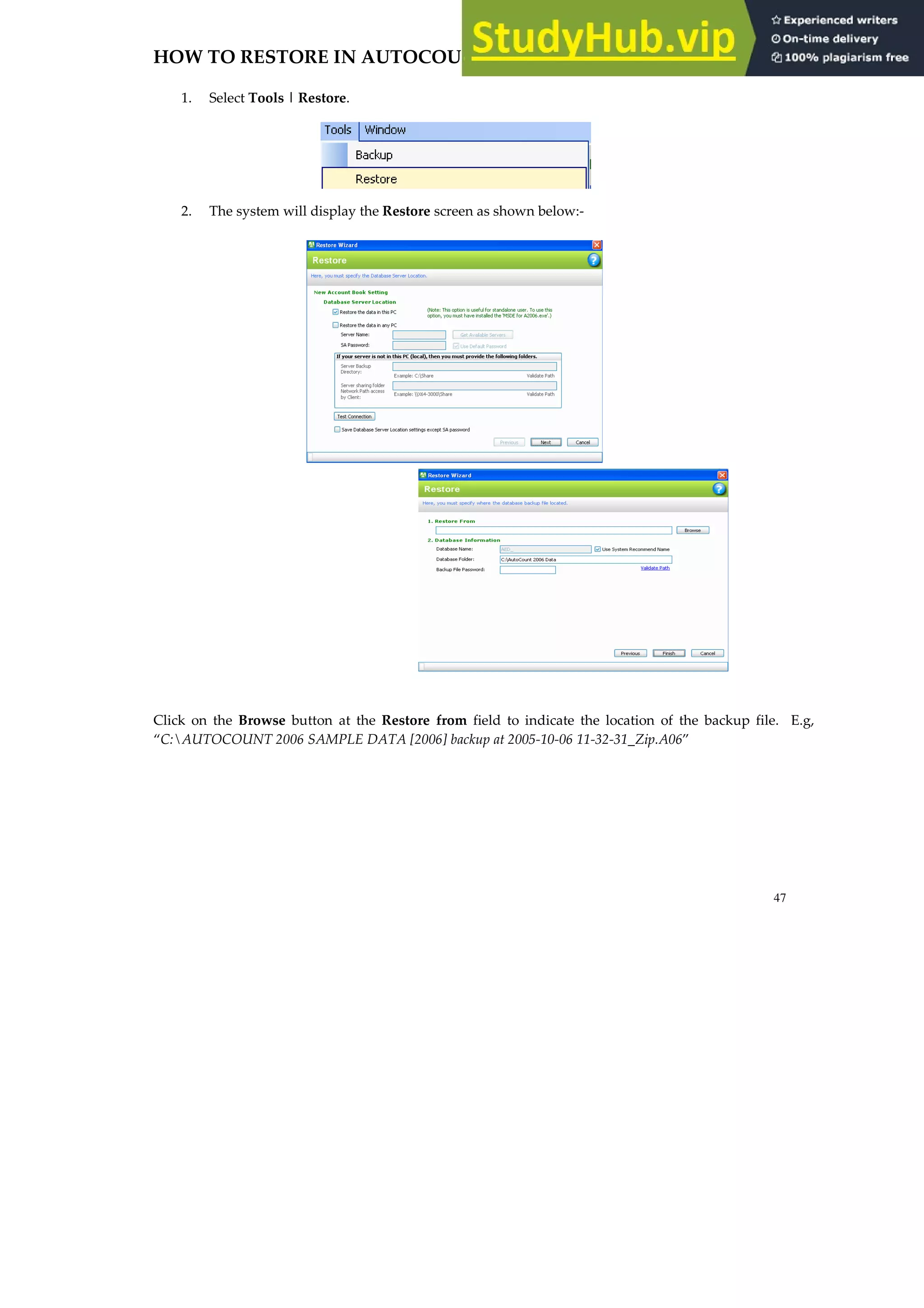 AutoCount Accounting User Manual | PDF