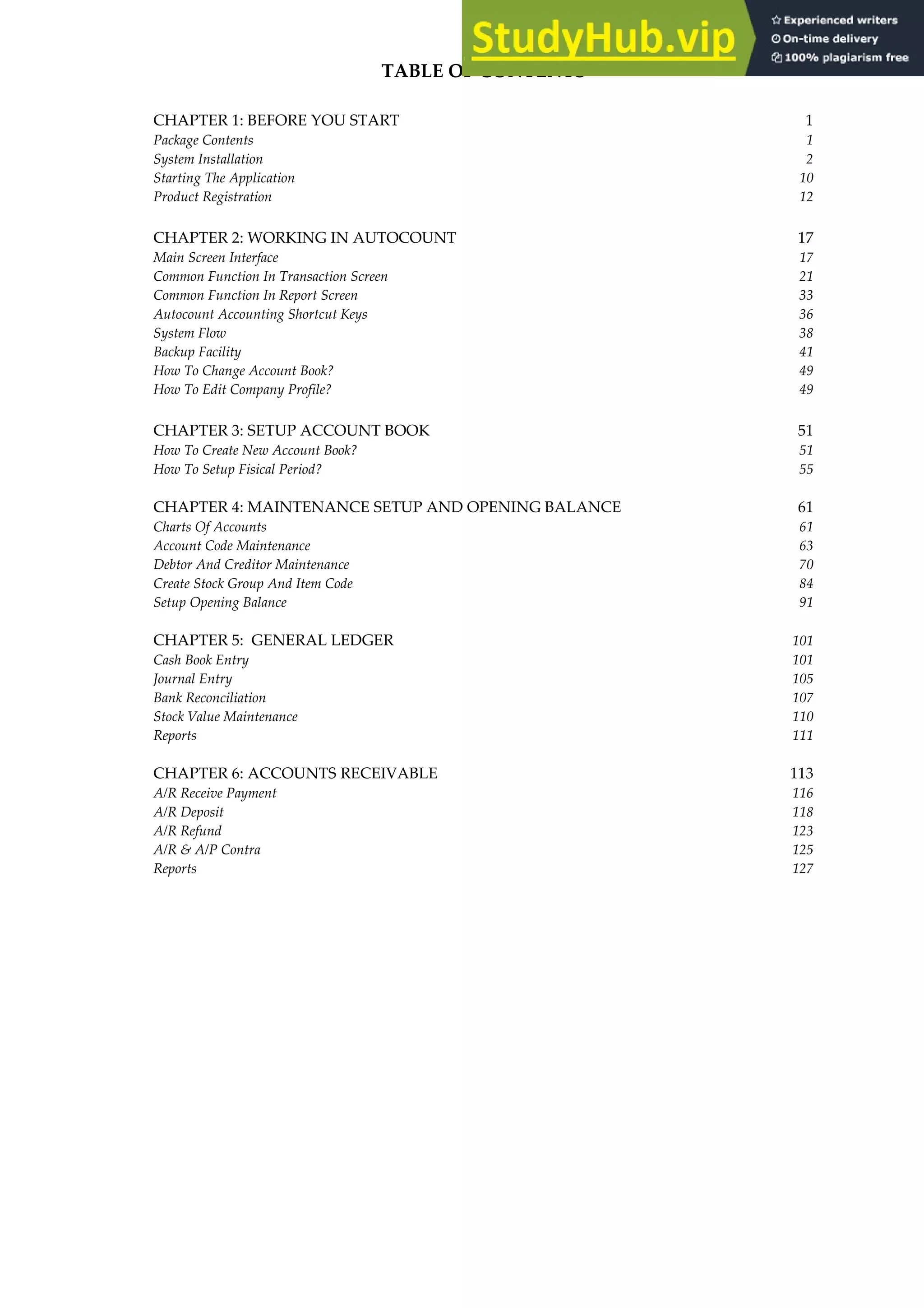 AutoCount Accounting User Manual | PDF