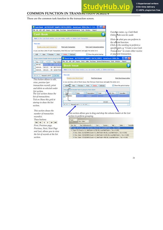 AutoCount Accounting User Manual | PDF | Business Accounting & Finance ...