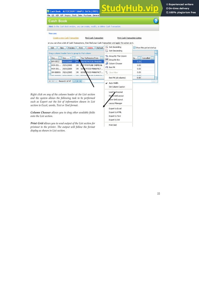 AutoCount Accounting User Manual | PDF | Business Accounting & Finance ...