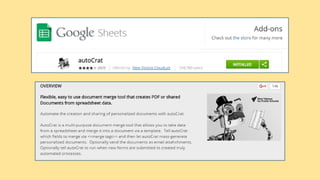 Autocrat to create Certificates | PDF