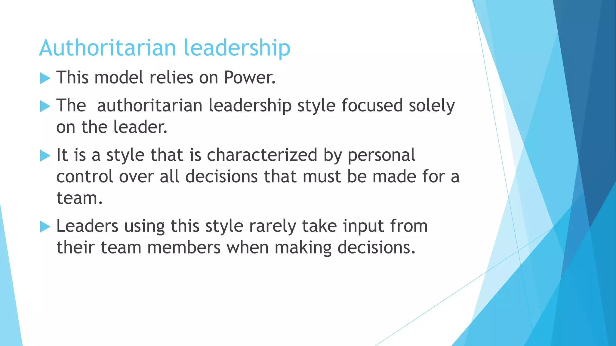 Autocratic Model.ppt