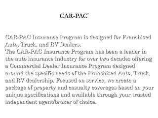 Auto Dealerships Insurance | PPT