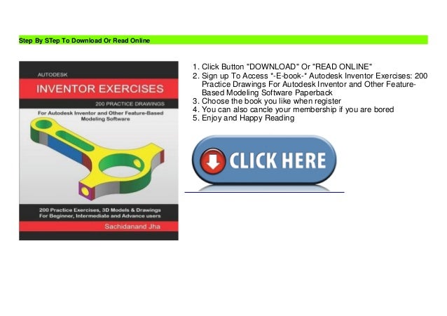 *-E-book-* Autodesk Inventor Exercises: 200 Practice Drawings For ...
