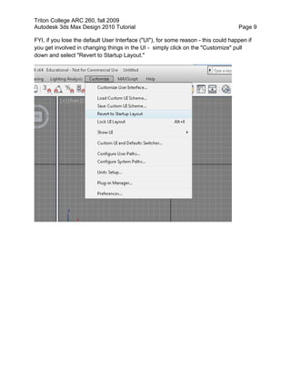 3ds Max Design Interface