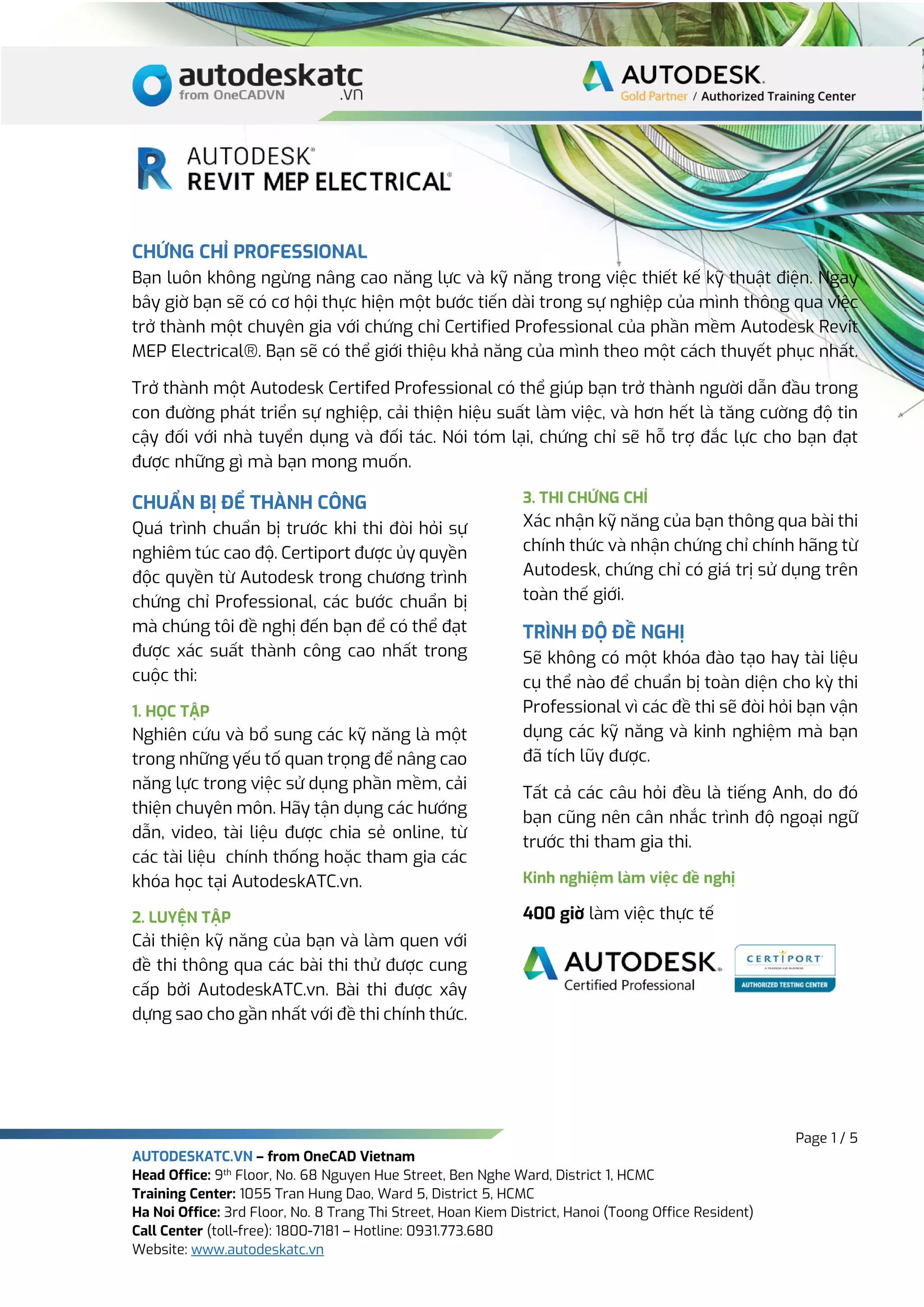 Autodesk Revit MEP Electrical Review for Autodesk Certified ...