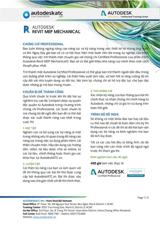 Autodesk Revit MEP Mechanical Review for Autodesk Certified Professional | PDF