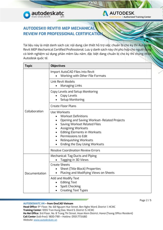 Autodesk Revit MEP Mechanical Review for Autodesk Certified ...