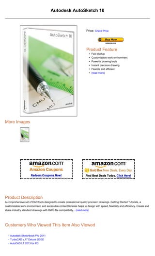 Autodesk auto sketch 10 | PDF