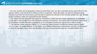 AUTODESK DOCS_SYSTEM REQUIREMENTS, FILE TYPES, TOOL LIMITATION.pptx