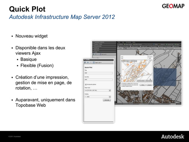 NOUVEAU: Autodesk Infrastructure Map Server 2012 | PPT