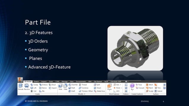 Autodesk inventor 2016 first look | PPTX