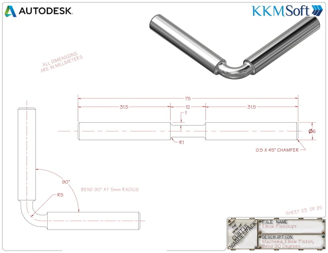Autodesk inventor practice part drawings | PPT