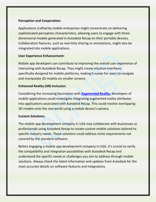 Autodesk Recap Empowering Businesses with 3D Modelling | PDF
