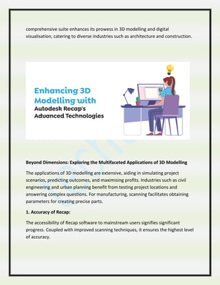 Autodesk Recap Empowering Businesses with 3D Modelling | PDF
