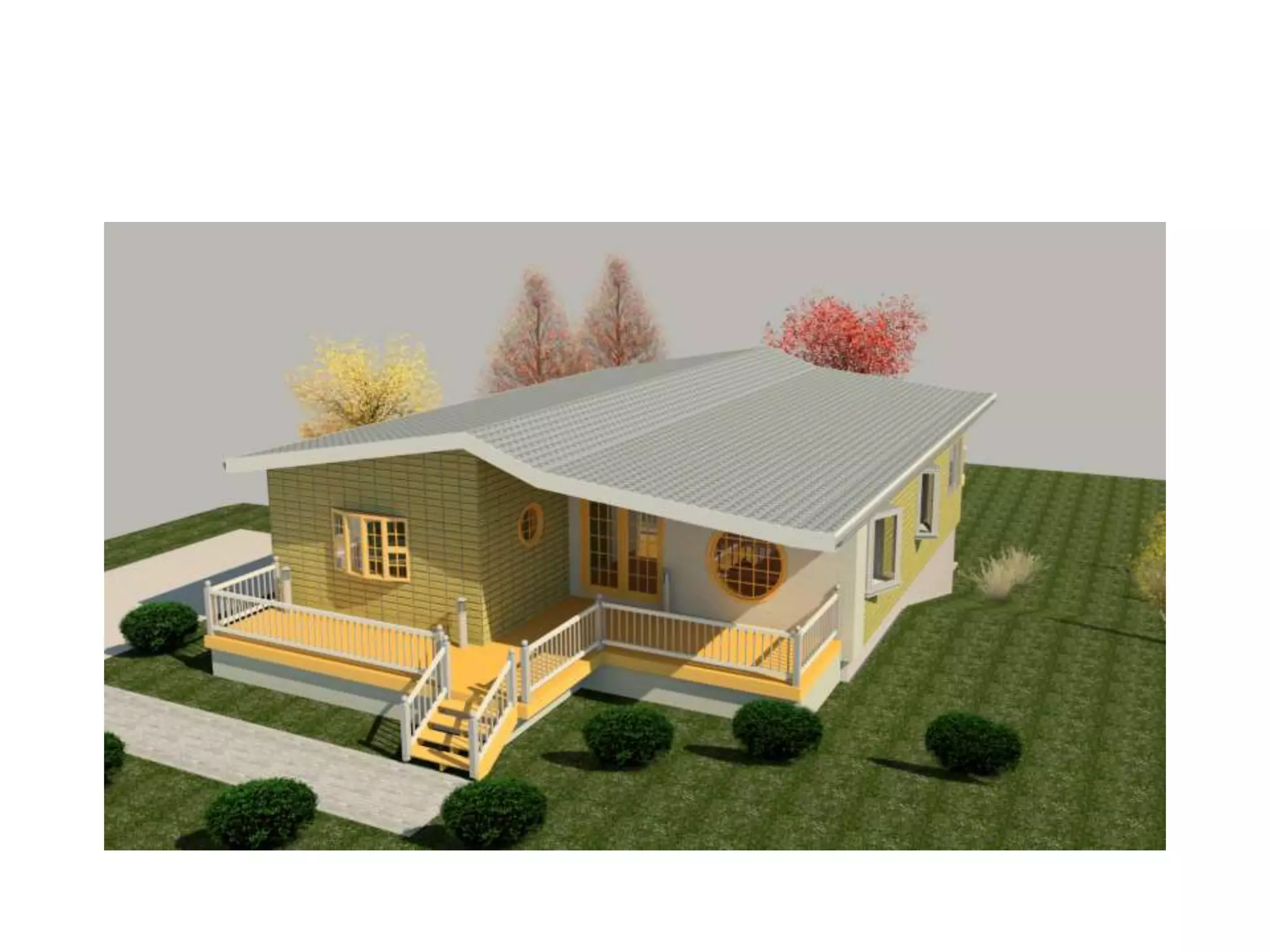House (Bungalow) design with Autodesk revit design | PPTX