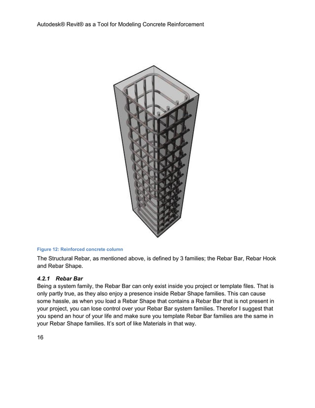 Autodesk revit structuretool for-modeling-concrete-reinforcement | PDF