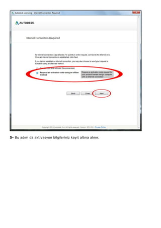 Autodesk ürünlerinizin manuel aktivasyon yapılması | PDF