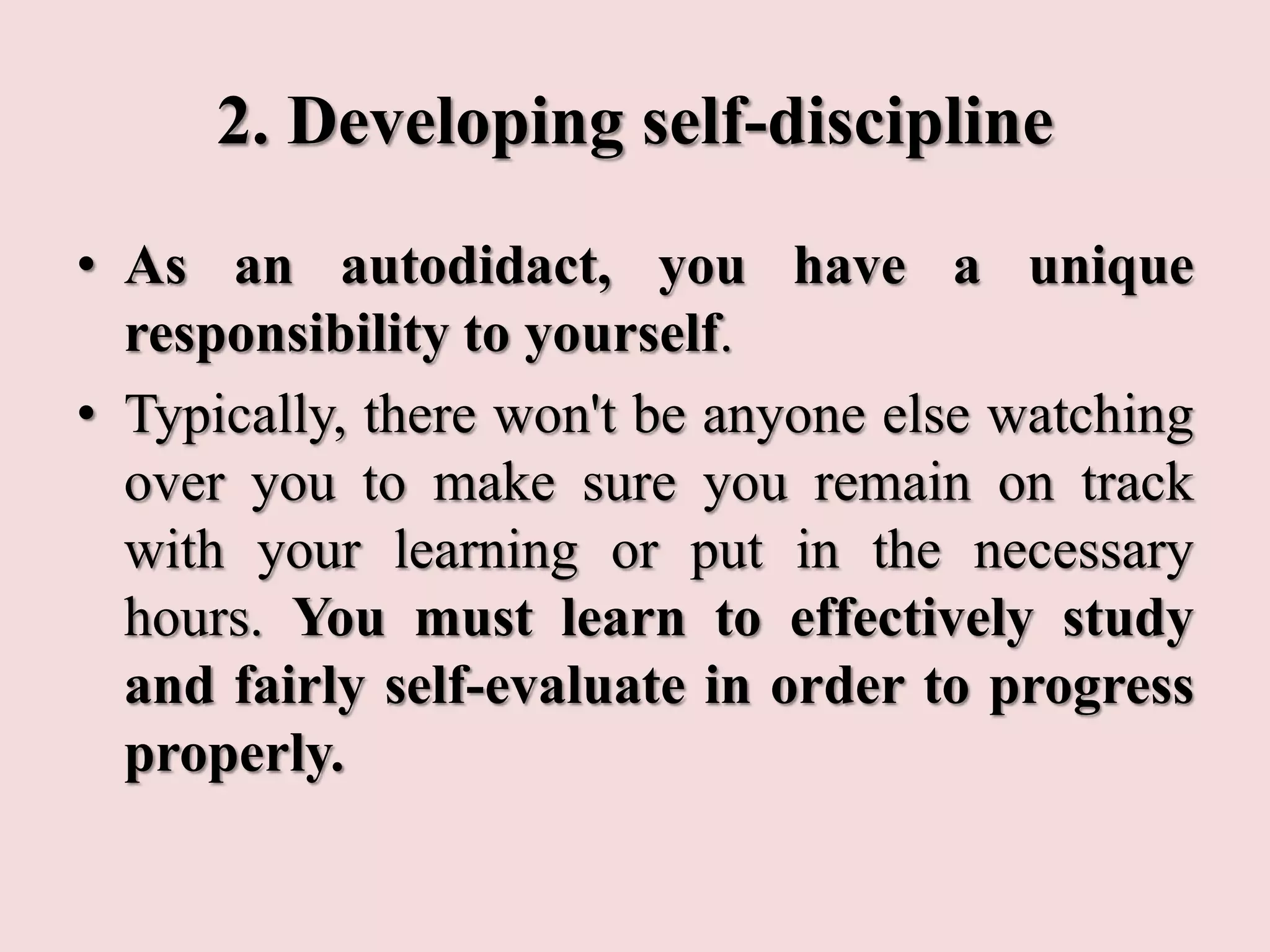 Autodidacticism | PPT