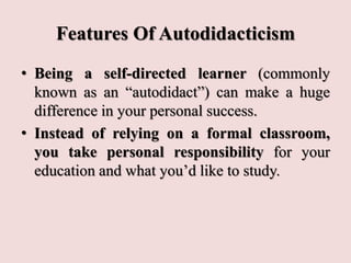 Autodidacticism | PPTX