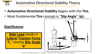 MASS PROPERTIES and AUTOMOTIVE DIRECTIONAL STABILITY | PPTX