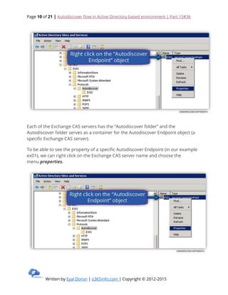 Autodiscover flow in active directory based environment part 15#36 | PDF