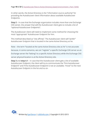 Autodiscover flow in active directory based environment part 15#36 | PDF