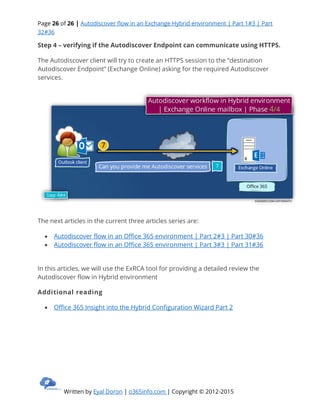 Autodiscover flow in an exchange hybrid environment part 1#3 part 32#36 ...