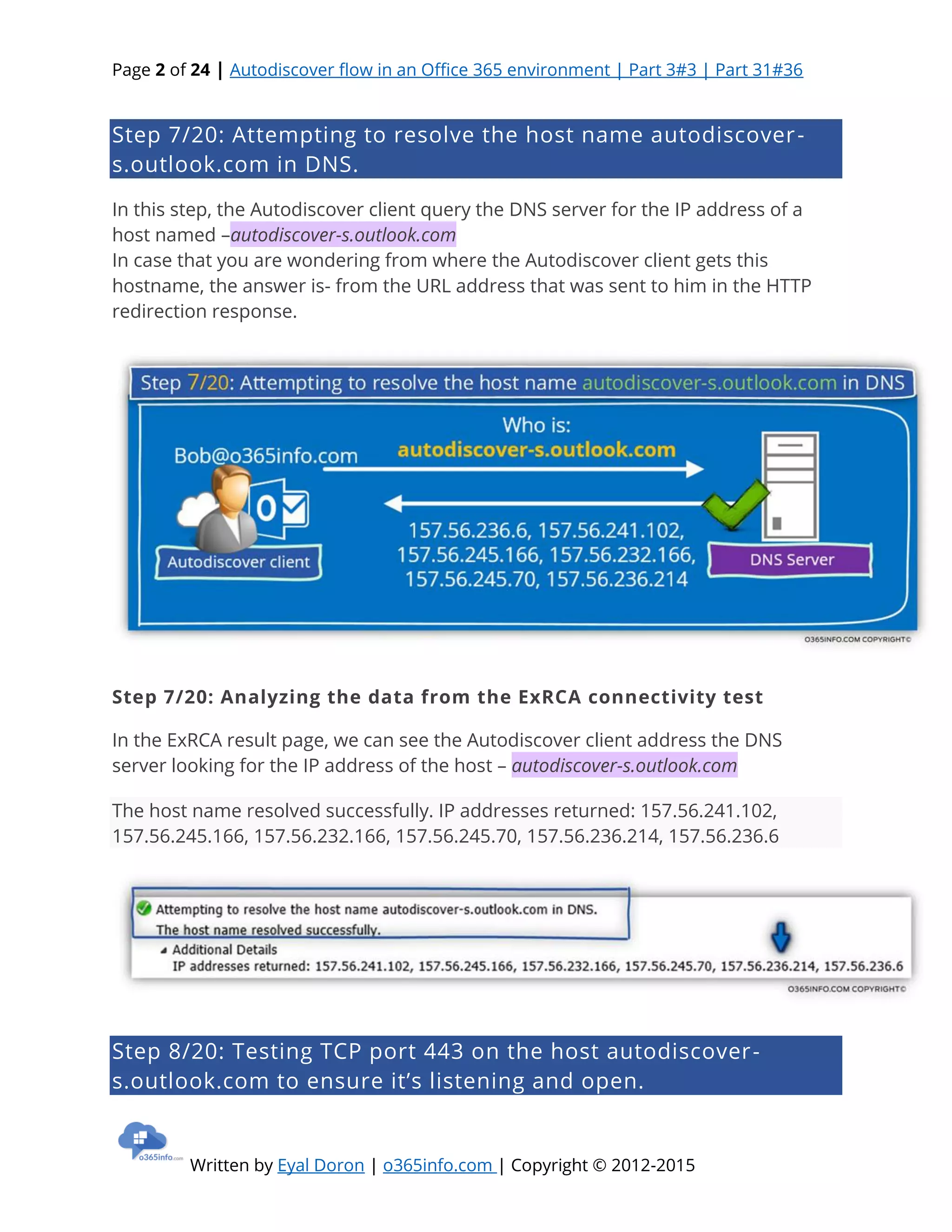 Autodiscover flow in an office 365 environment part 3#3 part 31#36 | PDF