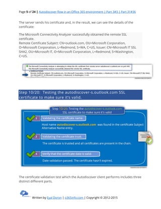 Autodiscover flow in an office 365 environment part 3#3 part 31#36 | PDF