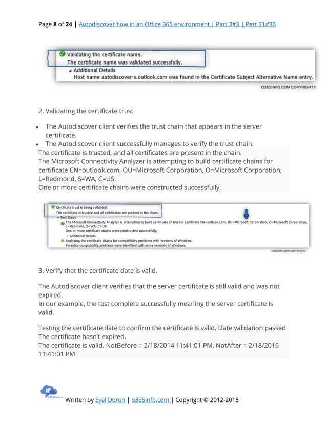 Autodiscover flow in an office 365 environment part 3#3 part 31#36 | PDF