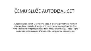 Autodizalice prezentacija | PPSX