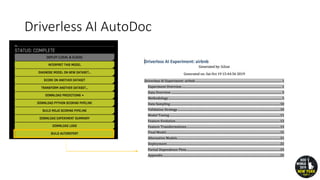 Megan Kurka, H2O.ai - AutoDoc with H2O Driverless AI - H2O World 2019 NYC | PPT