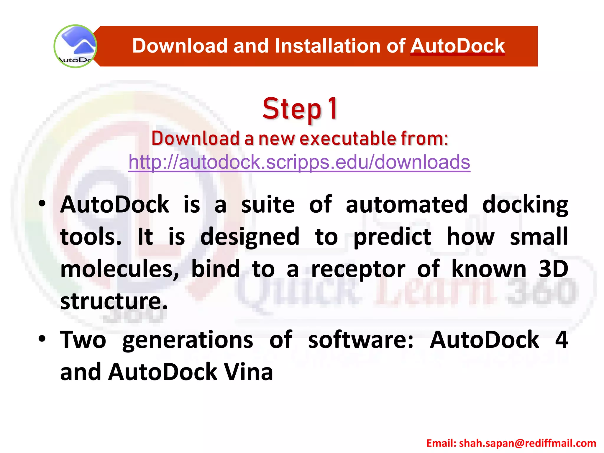 Molecular Docking Using Autodock | PDF
