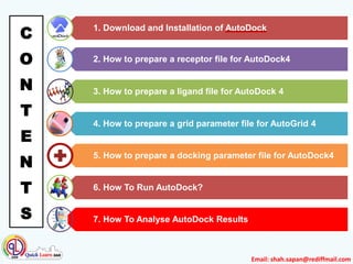 Molecular Docking Using Autodock | PDF