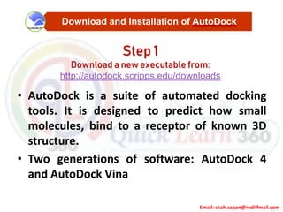 Molecular Docking Using Autodock | PDF